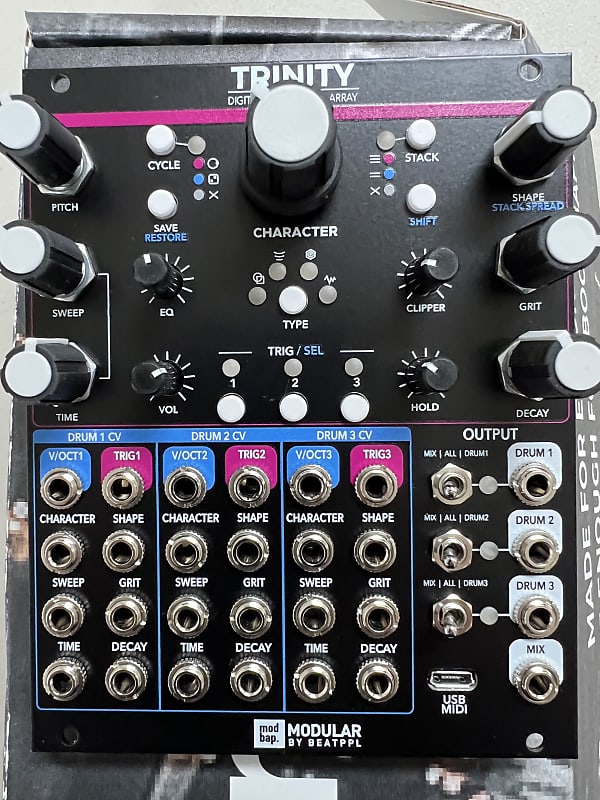 Modbap Modular Trinity 3-Channel Digital Drum Synth Array | Reverb