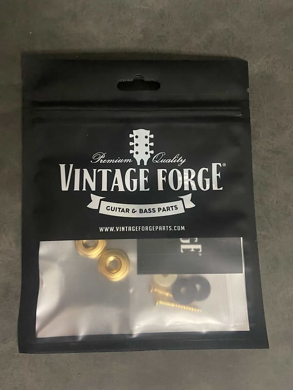 Vintage Forge Guitar Strap Pin - Gold | Reverb