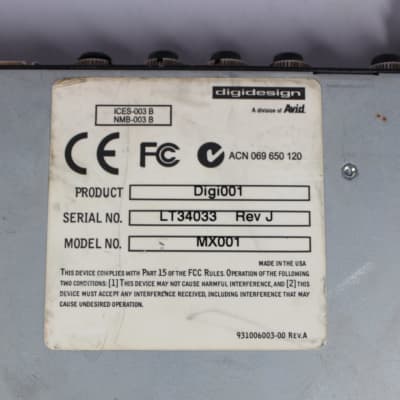 Digidesign digi001 8-Channel Audio Recording Interface | Reverb