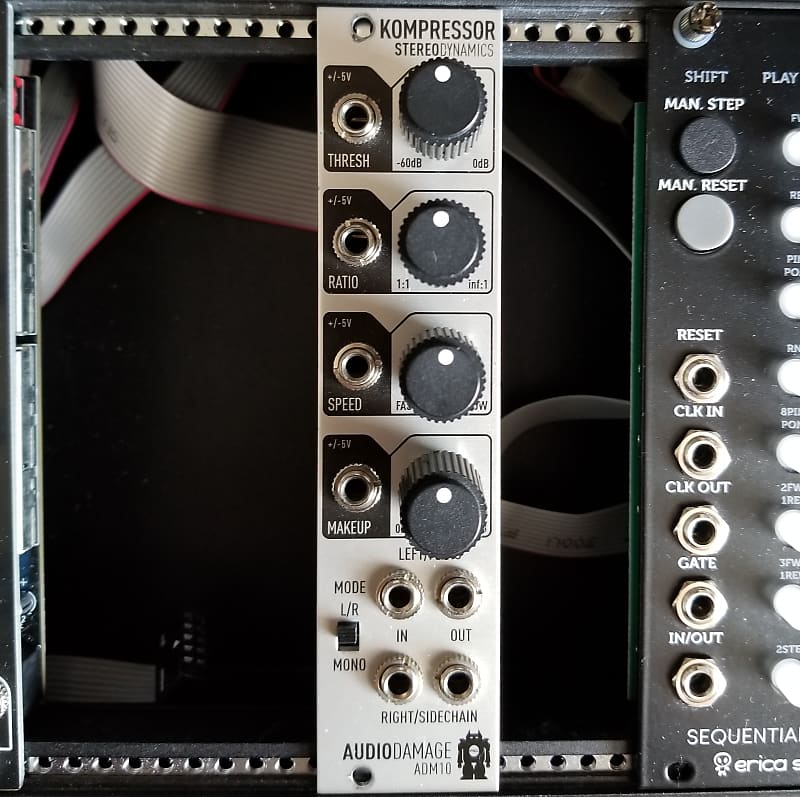 Audio Damage ADM10 Kompressor Silver Eurorack Stereo | Reverb