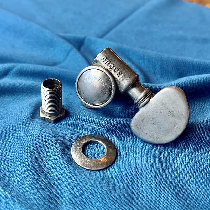 Grover PAF Rotomatic BASS side guitar tuner c 1959 Nickel | Reverb