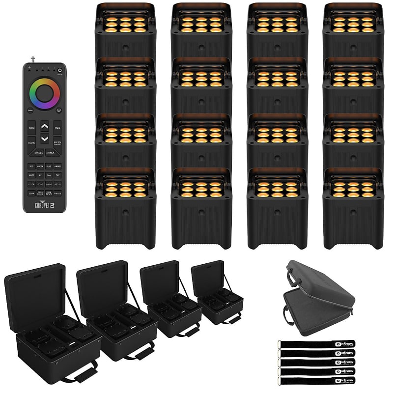 Chauvet Freedom Par Q9 X4 RGBA Wireless DMX Battery Powered | Reverb