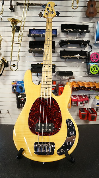 OLP MM2 Stingray Natural Flame Maple Bass | Reverb