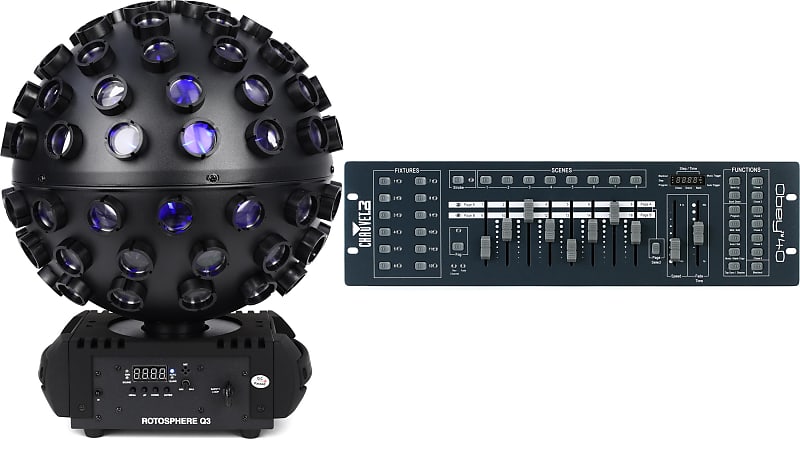 Chauvet DJ Rotosphere Q3 RGBW LED Mirror Ball Simulator | Reverb