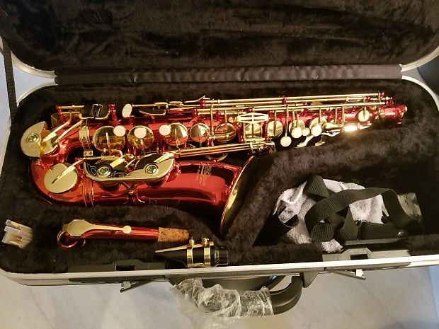 Jean Baptiste JB-480A/Red 480A Alto Saxophone With Case | Reverb