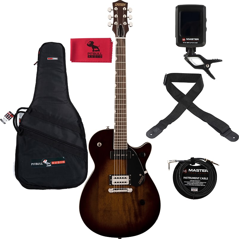 Gretsch G2215-P90 Streamliner Jr. Jet Club Guitar Havana, Bag | Reverb