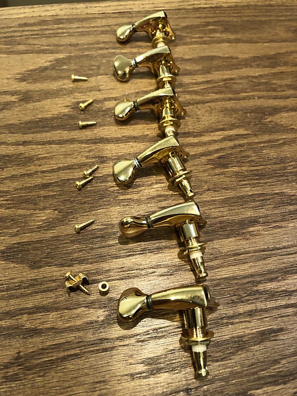 Gotoh Mini 510 6-In-Line Tuners with Metal Knobs | Reverb