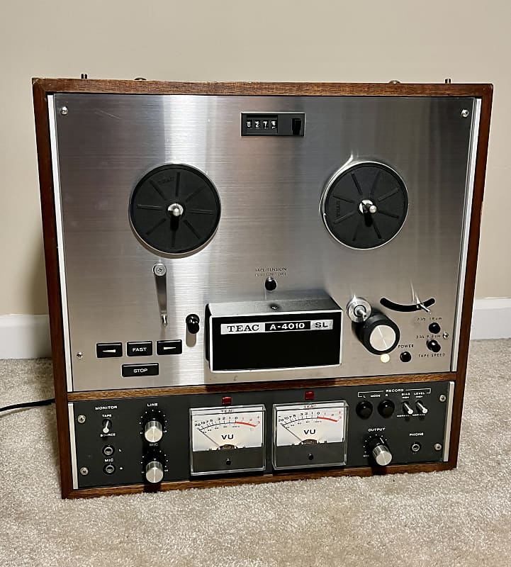 TEAC A-4010SL Reel to Reel Tape Recorder 1970s - Silver | Reverb