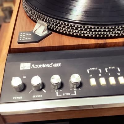 ADC Accutrac 4000 Programable Turntable. Walnut. Great | Reverb