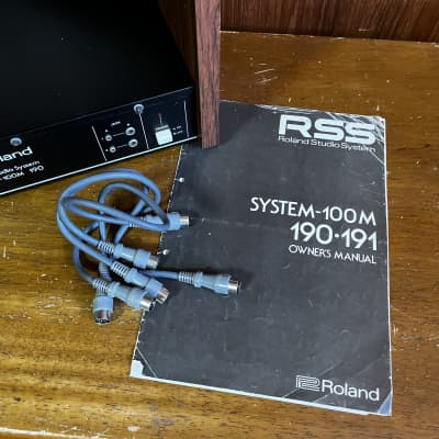Roland Studio System-100m 190 Rare three-module rack w/ box | Reverb
