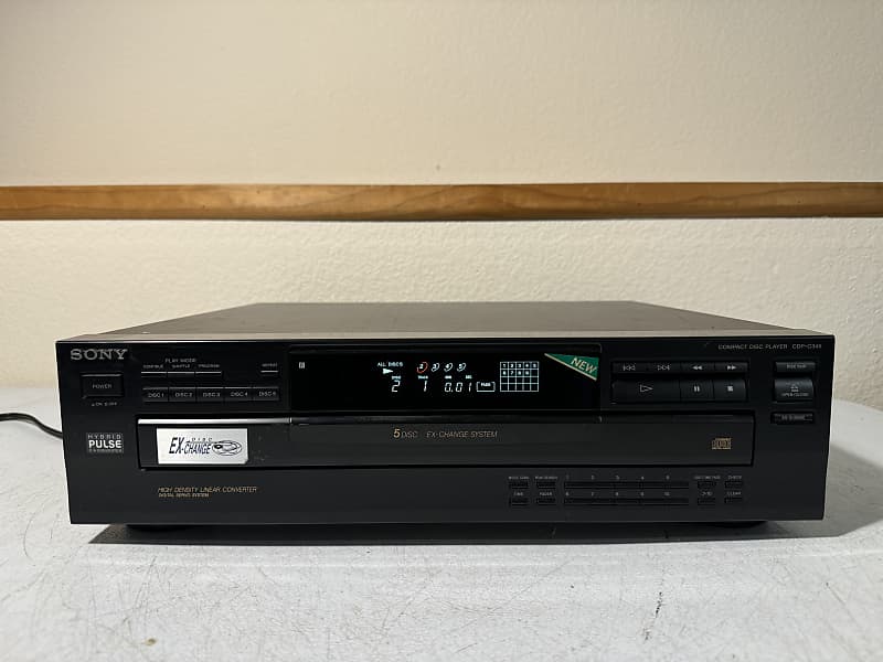 Sony CDP-C345 CD Changer 5 Compact Disc Player HiFi Stereo | Reverb