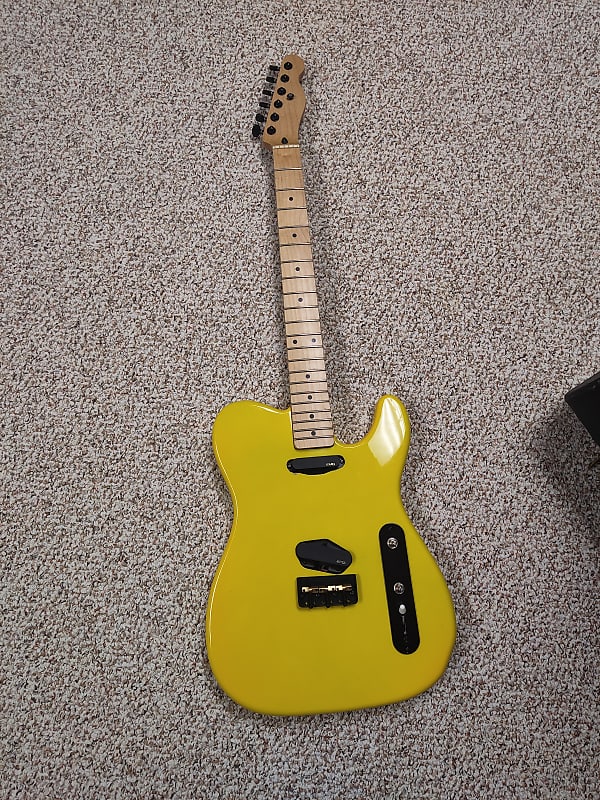 Partscaster telecaster - Yellow | Reverb