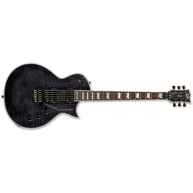 ESP LTD EC-1000FR See Thru Black FM Electric Guitar EC-1000 | Reverb