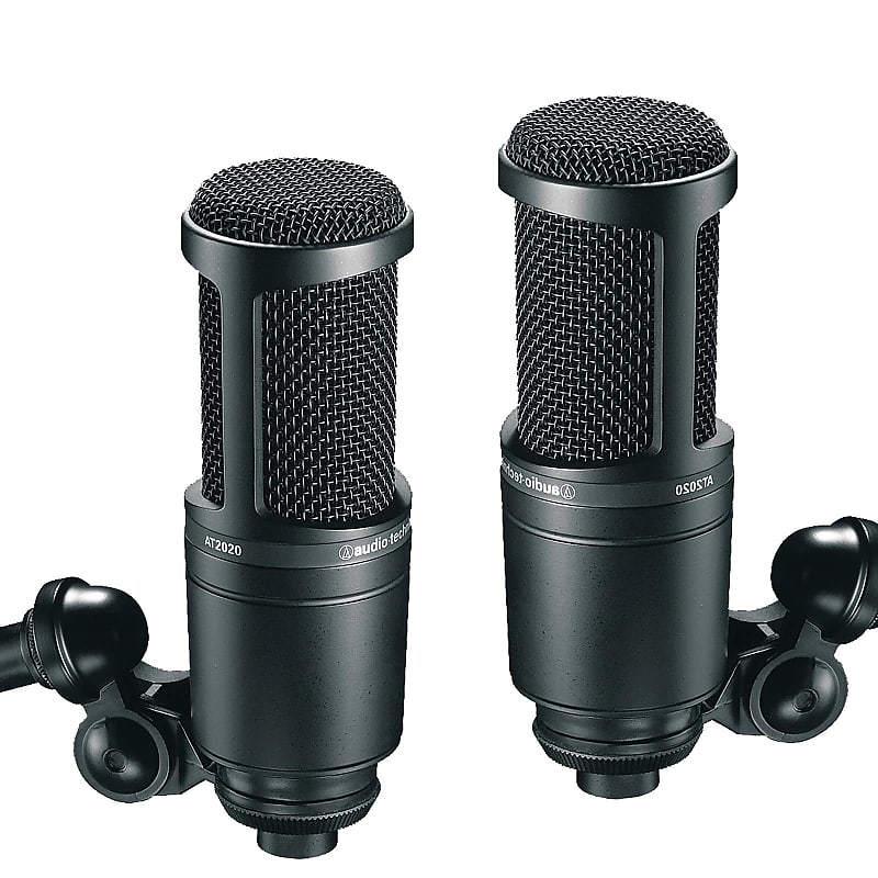 Audio Technica AT-2020 2 Pack - Studio Condenser Microphone | Reverb