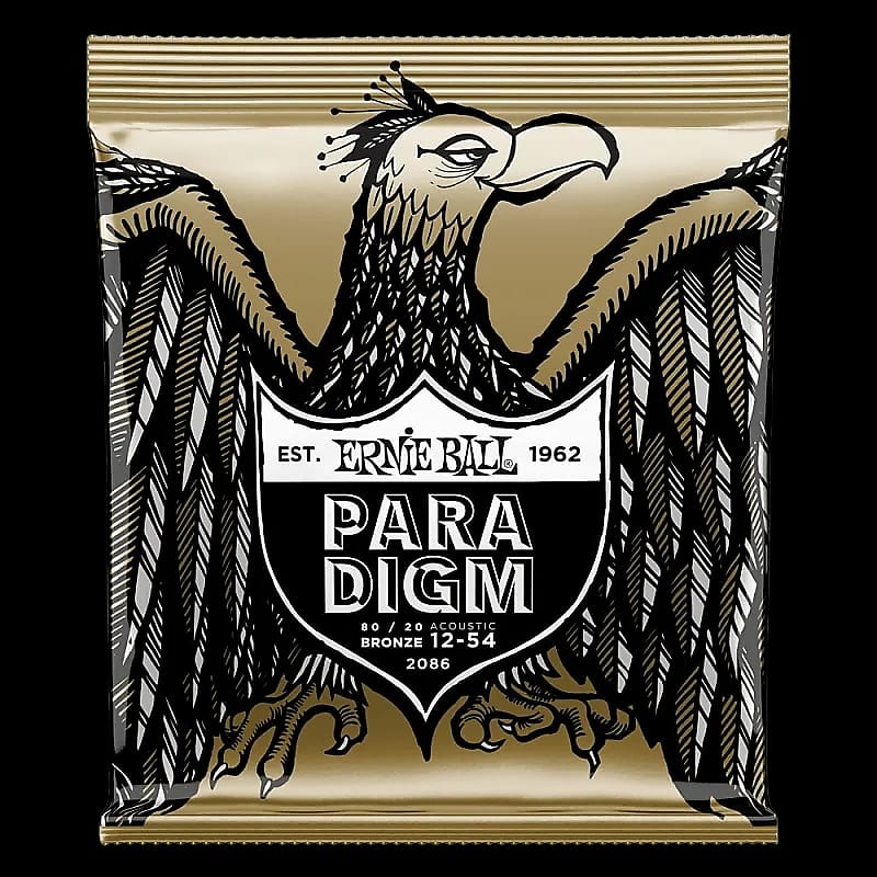 Ernie Ball Paradigm Acoustic Strings - 80/20 Medium-Light | Reverb