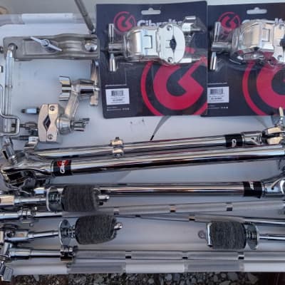 Gibraltar Stealth custom drum rack with tons of extras + | Reverb