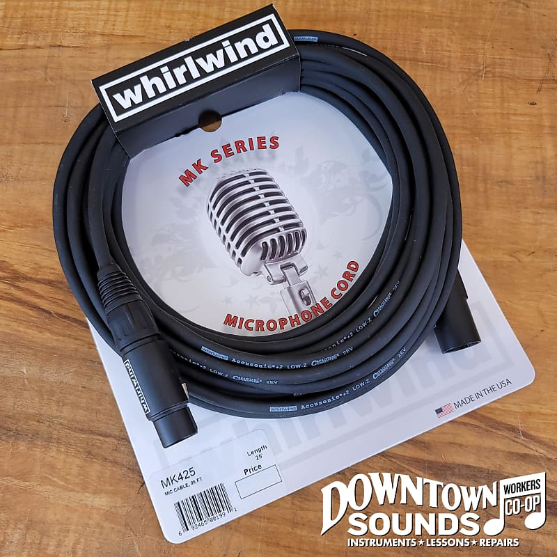 Whirlwind MK425 Mic cable - 25 ft | Reverb