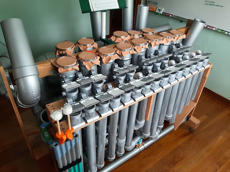 Handmade 3 Octave Chromatic Tubulum Set (2 Octave Main + 1 | Reverb