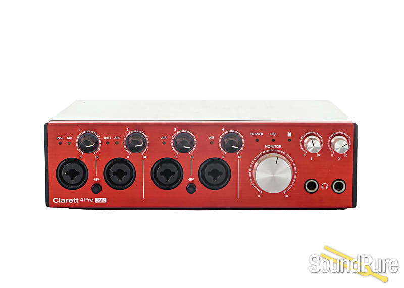 Focusrite Clarett 4Pre USB Audio Interface | Reverb