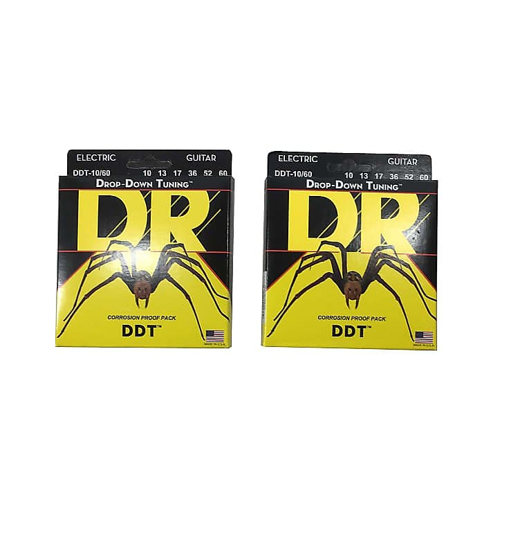 DR Guitar Strings Electric DDT Drop Down Tuning 10-60 Big and | Reverb