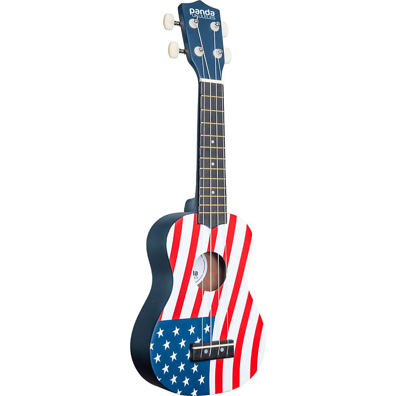 Amahi Panda 1 Ukulele | American Flag Design | Reverb