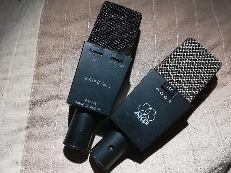 AKG C414 B ULS pair incl case. 1990 | Reverb