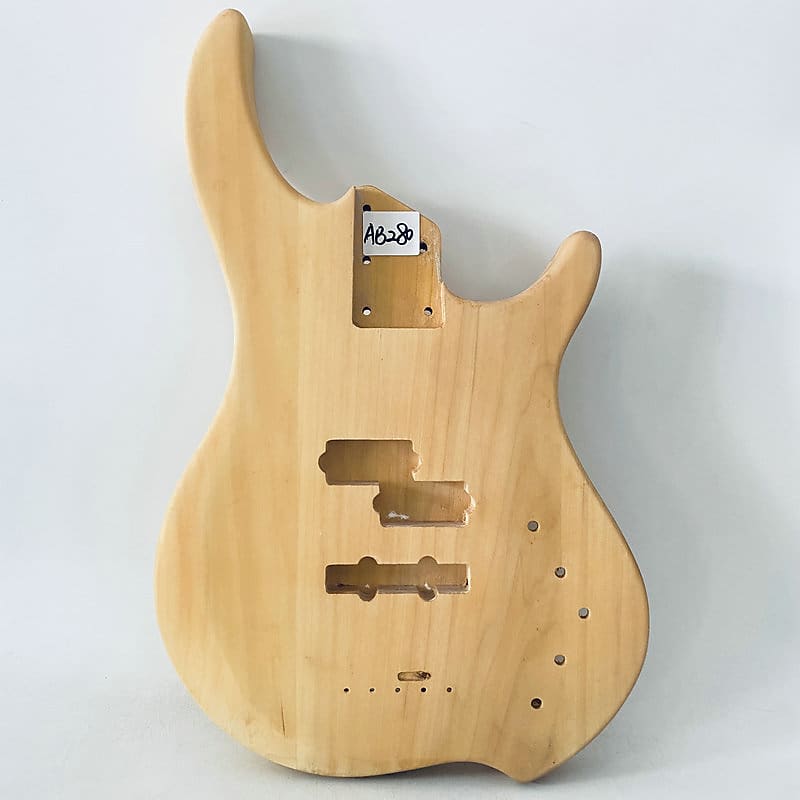 Unfinished 4 String Bass Basswood Body DIY Project | Reverb