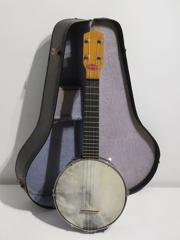 c. 1930's Vintage Banjolele Ukulele Banjo labelled Down South | Reverb