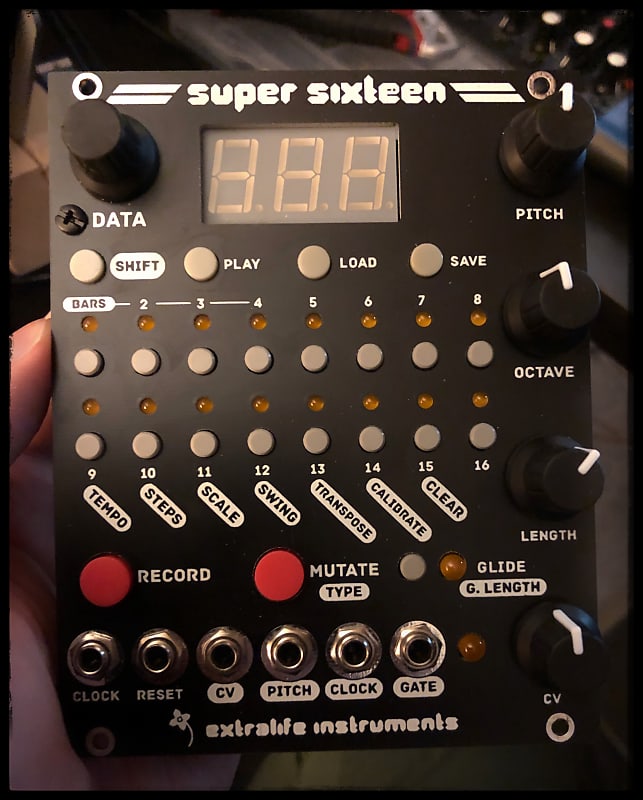 Extralife Instruments - Super Sixteen Black Sequencer | Reverb