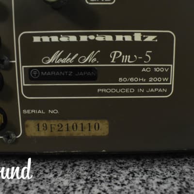 Marantz PM-5 Stereo Integrated Amplifier in Very Good | Reverb