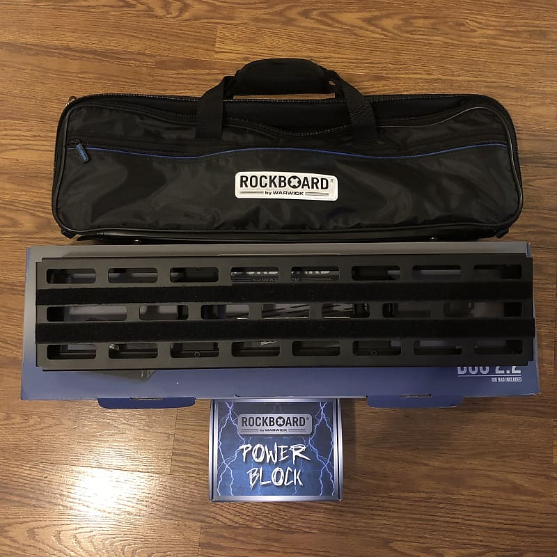 Rockboard Duo 2.2 Pedalboard with Gig Bag and Power Supply | Reverb