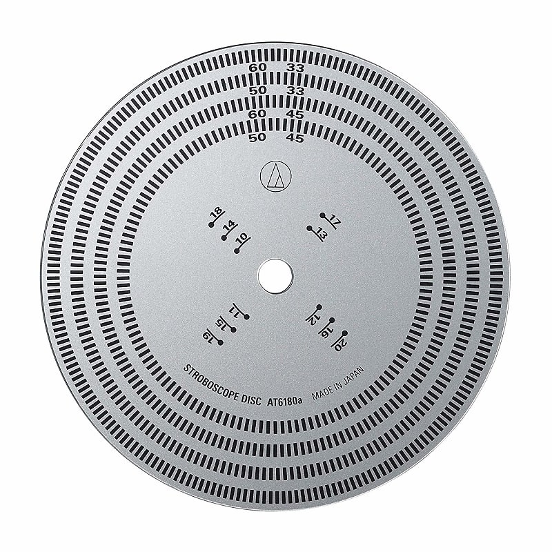 Audio-Technica: AT6180a Stroboscopic Disc for Turntable Speed | Reverb