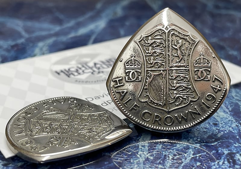 The Highland Plectrum Co. One (1) King George 1947 Half Crown | Reverb