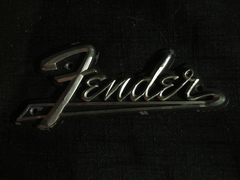 Fender Original Blackface Amp/Case Nameplate Logo | Reverb