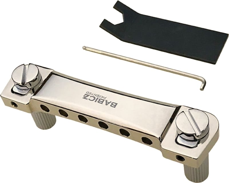 Babicz LX2 Twin Locking Tailpiece, Nickel | Reverb