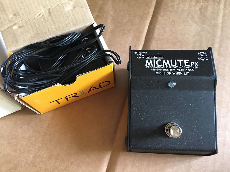 Whirlwind Micmute PX Microphone Muting Box with 48 V Phantom | Reverb