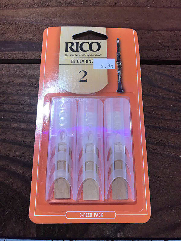 Rico B Flat Clarinet Reed Pack "2" | Reverb