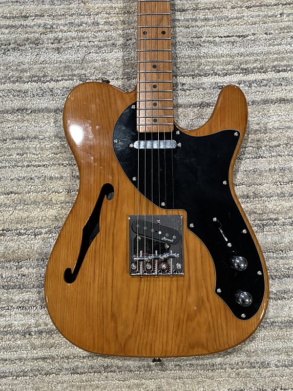 Harley Benton VT series hollow body tele 2020’s - Natural | Reverb