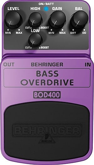 Behringer Bass Overdrive BOD400 Pedal for Bassists | Reverb