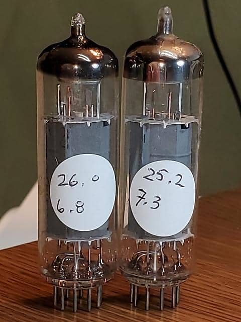 6BQ5/EL84 Amperex NOS MaxiMatcher2 matched pair (2) tube lot | Reverb