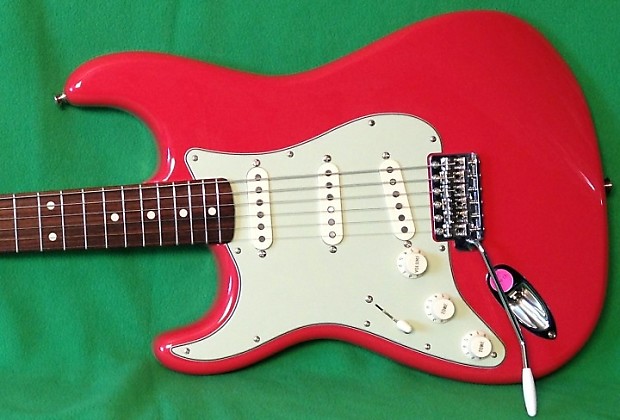 Lefty Fender Custom Shop 1960 Strat 2011 Fiesta Red Left | Reverb