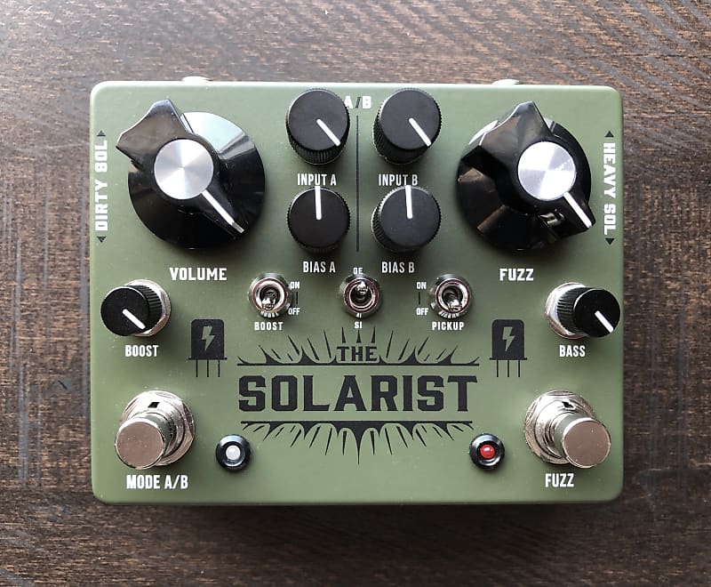 The Solarist Fuzz GREEN: Germanium/Silicon Sun Face Fuzz Face | Reverb