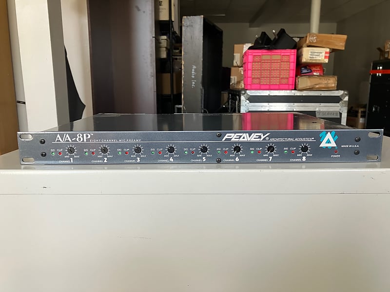Peavey A/A - 8P 8 Channel Mic Preamp 2000's - Gray | Reverb