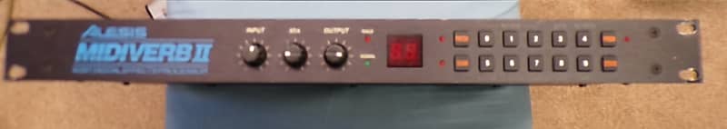 Vintage Alesis MIDIVERB II Rackmount Pro Audio 16-Bit Digital | Reverb