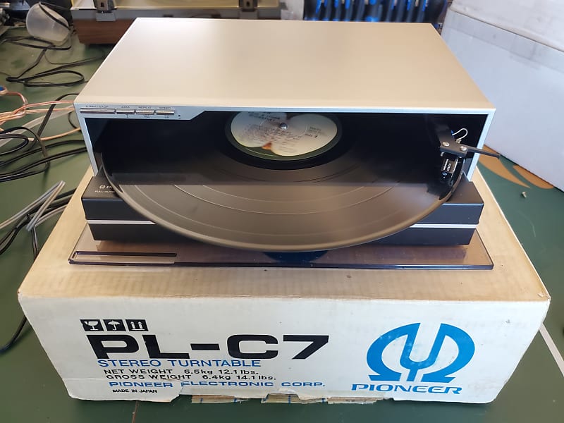 Pioneer PL-C7 front load turntable/record player 1982 | Reverb