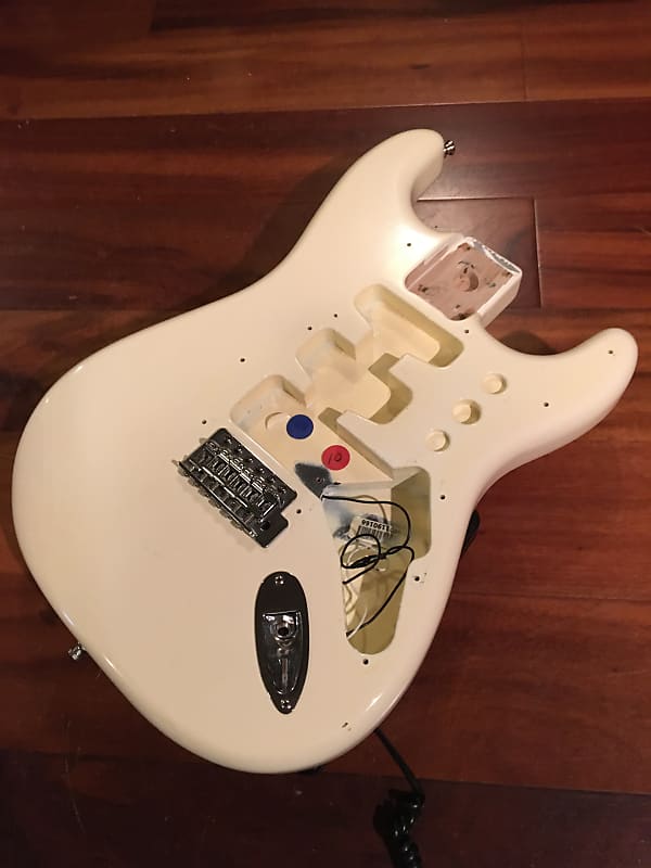 Genuine Fender Aged Cream White Standard Strat Stratocaster | Reverb