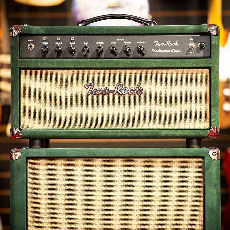 Two Rock Traditional Clean Head Forest Green Suede w/ | Reverb