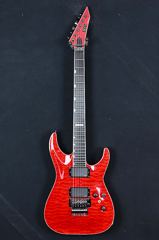 ESP Standard Horizon FR-II from 2010 in transparent Red with | Reverb