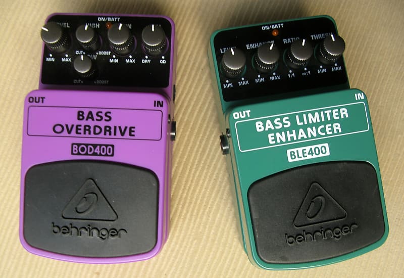 Behringer Bass Limiter and Bass Overdrive pedals | Reverb Canada