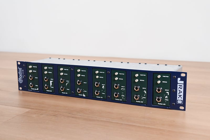 Radial J-Rak 8 8-Space Rack Adaptor with 8 Radial JDIs | Reverb